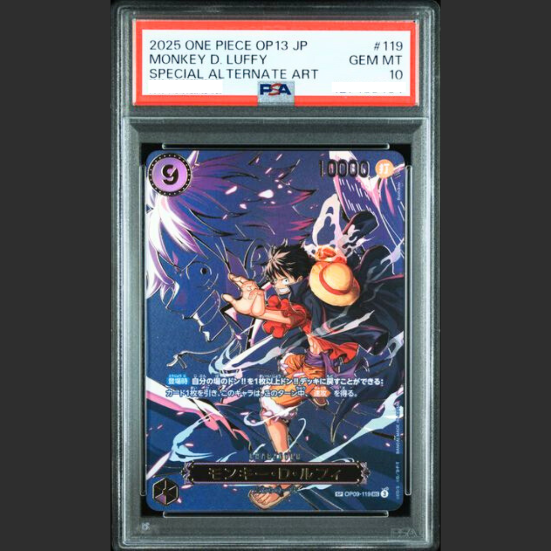PSA 10 - One Piece JAP - OP13 - #119 MONKEY D. LUFFY - SPECIAL ALTERNA – Mirabilia Store